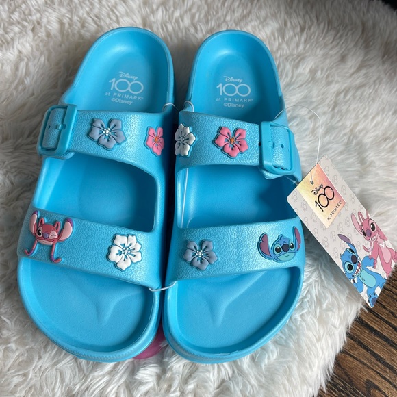 Disney | Shoes | Disney Stitch Blue Sandals Lilo Stitch 0th Anniversary ...
